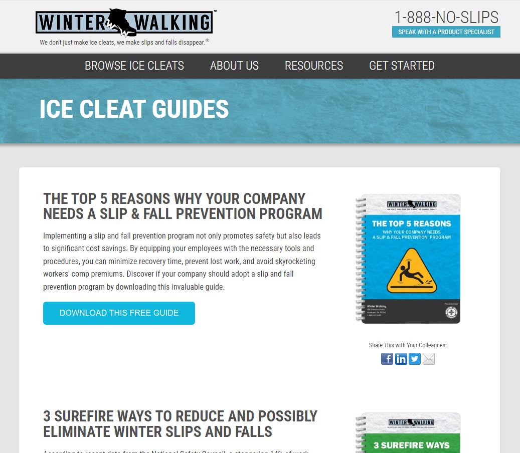Free ice cleat training resources for your employees | Ice cleat guides